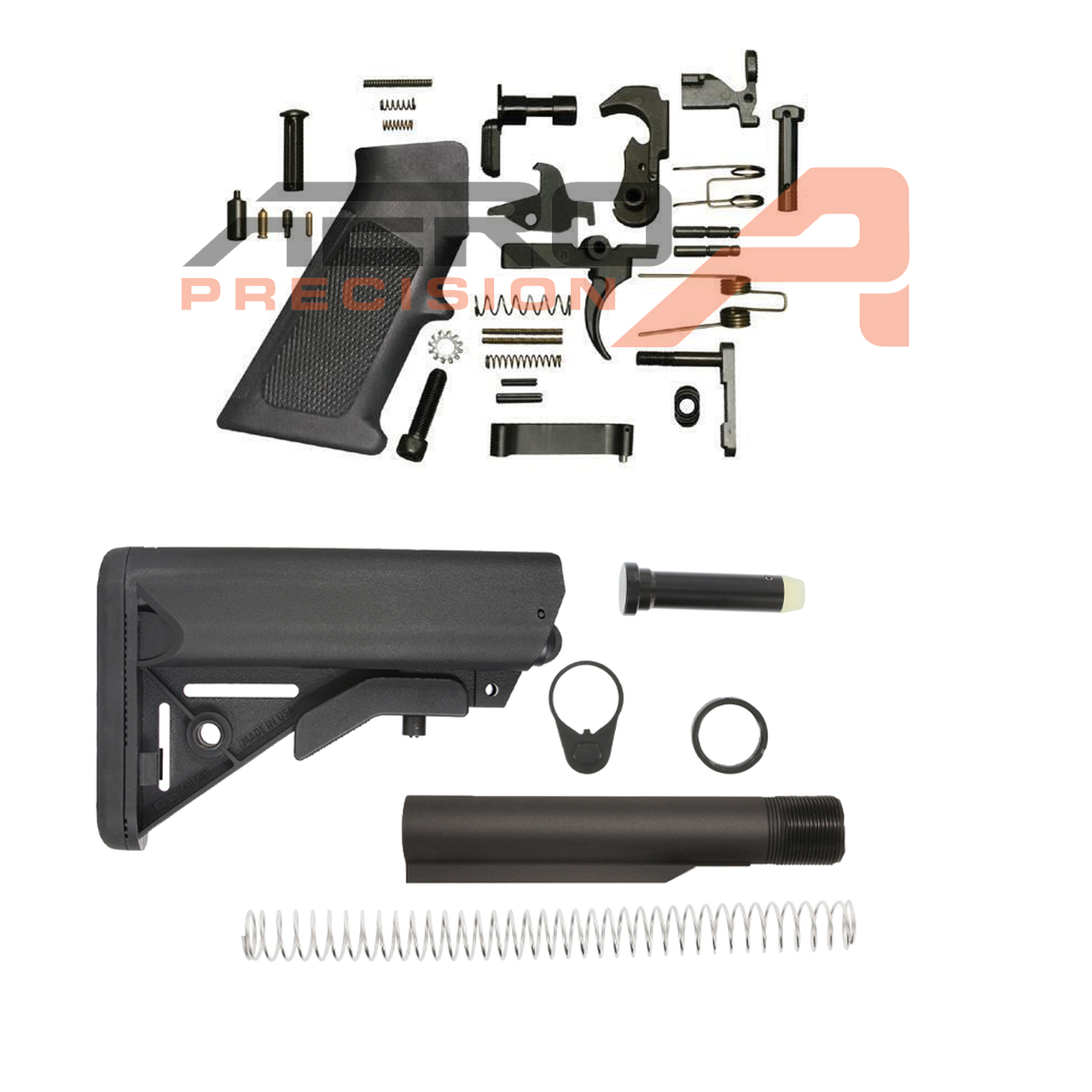 SOPMOD AR15 Lower Build Kit W/ Aero Precision Lower Parts Kit - BUNDLE ...